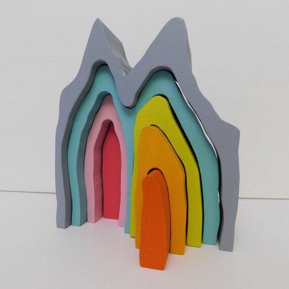 Waldorf Cave Arch Educational Wooden Puzzle Waldorf Wooden - Etsy