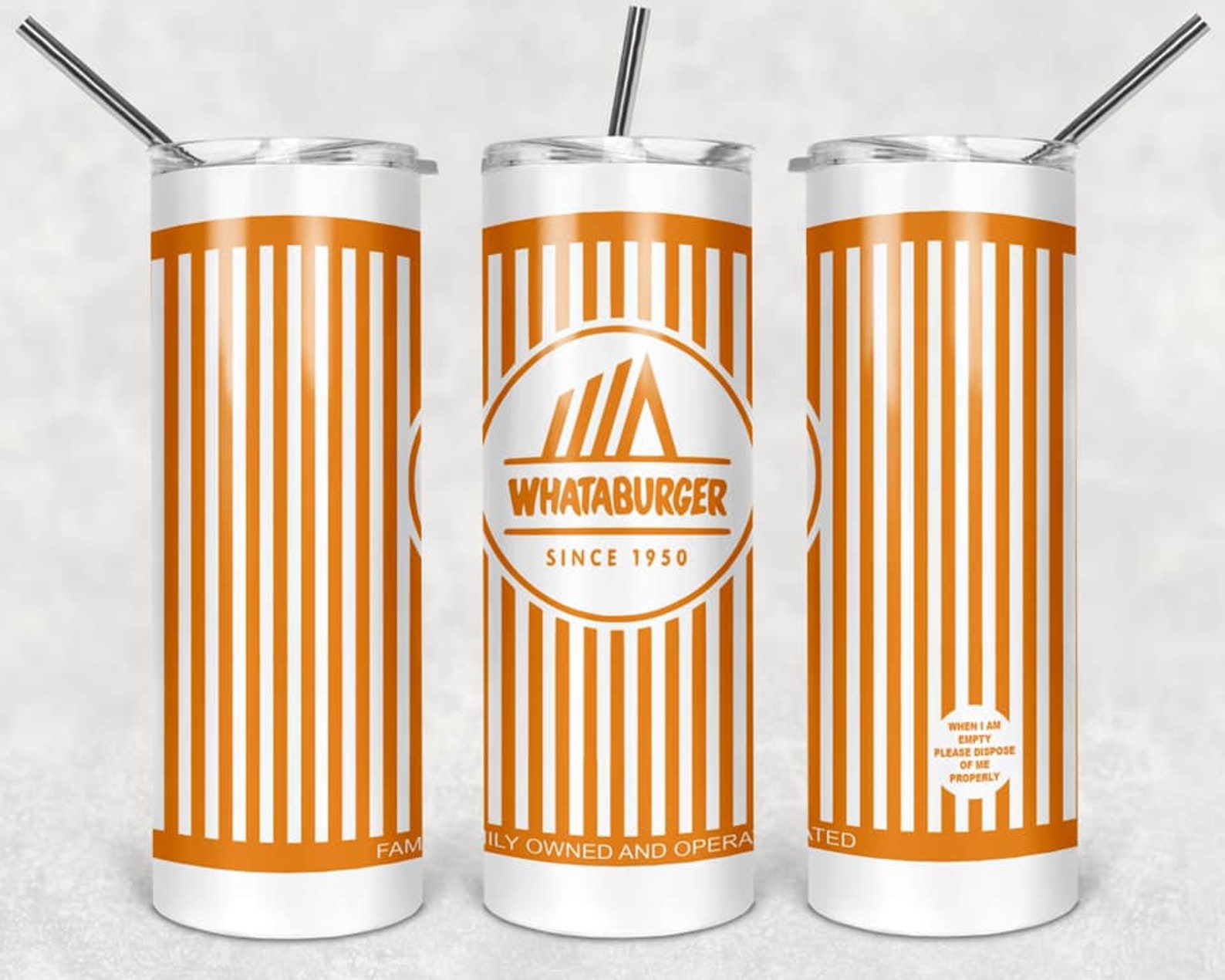 Whataburger 20 oz. Skinny Tumbler | Etsy