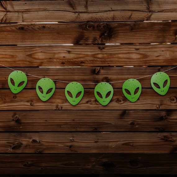 Alien Garland Alien Banner Alien Party UFO Party Decor - Etsy