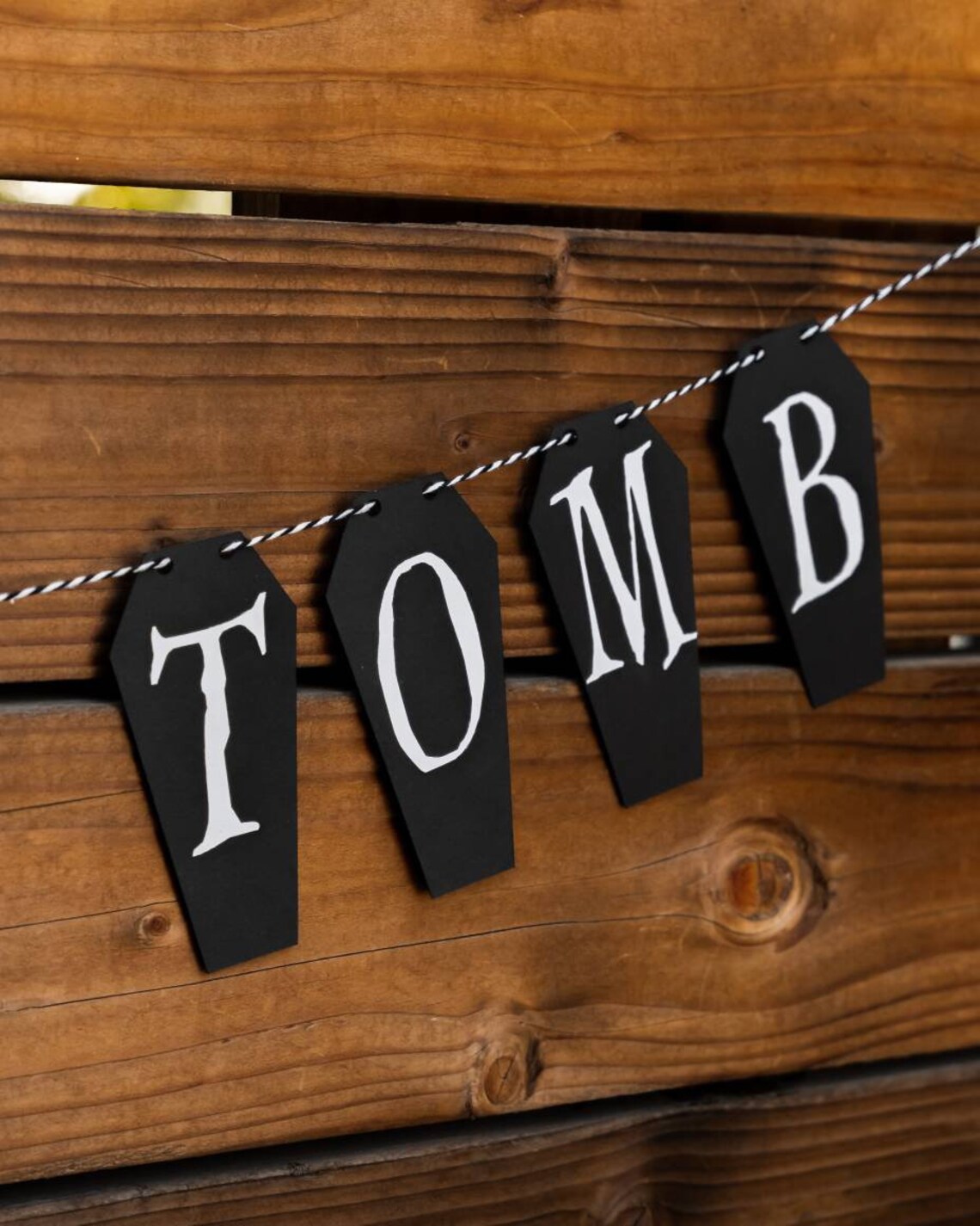 Tomb Sweet Tomb Coffin Banner Haunted Mansion Garland - Etsy