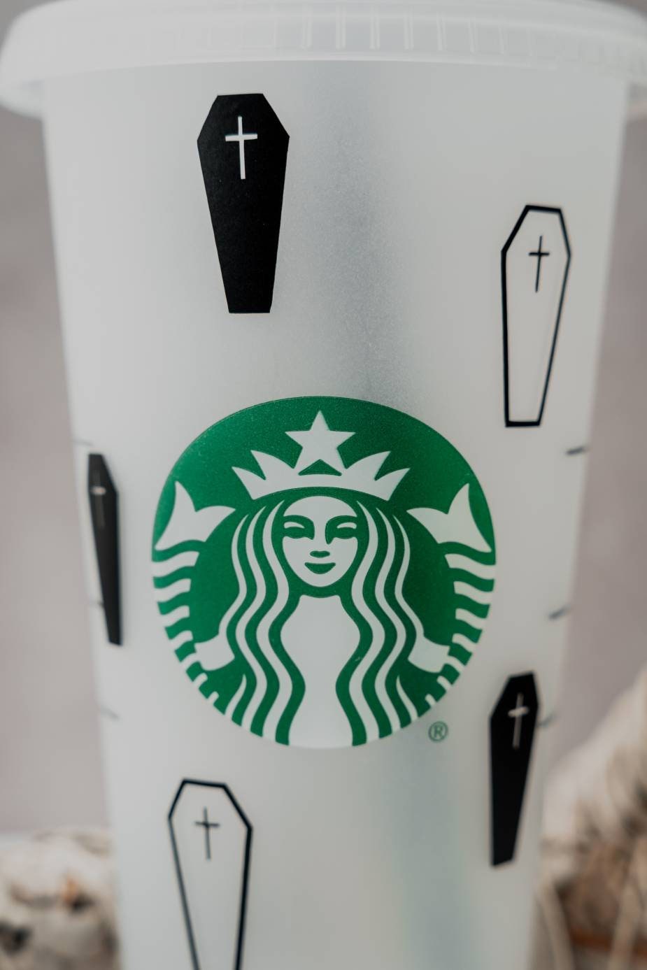 Gothic Coffin Starbucks Tumbler Gothic Witch Gifts | Etsy