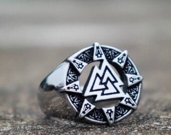 Viking Triangle Ring - Etsy