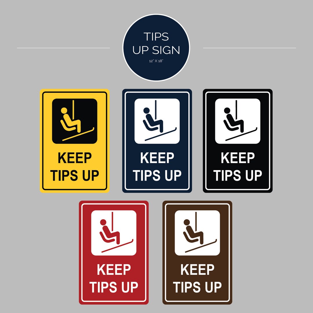 Tips up Chairlift Ski Sign Chalet Decor Street Sign - Etsy