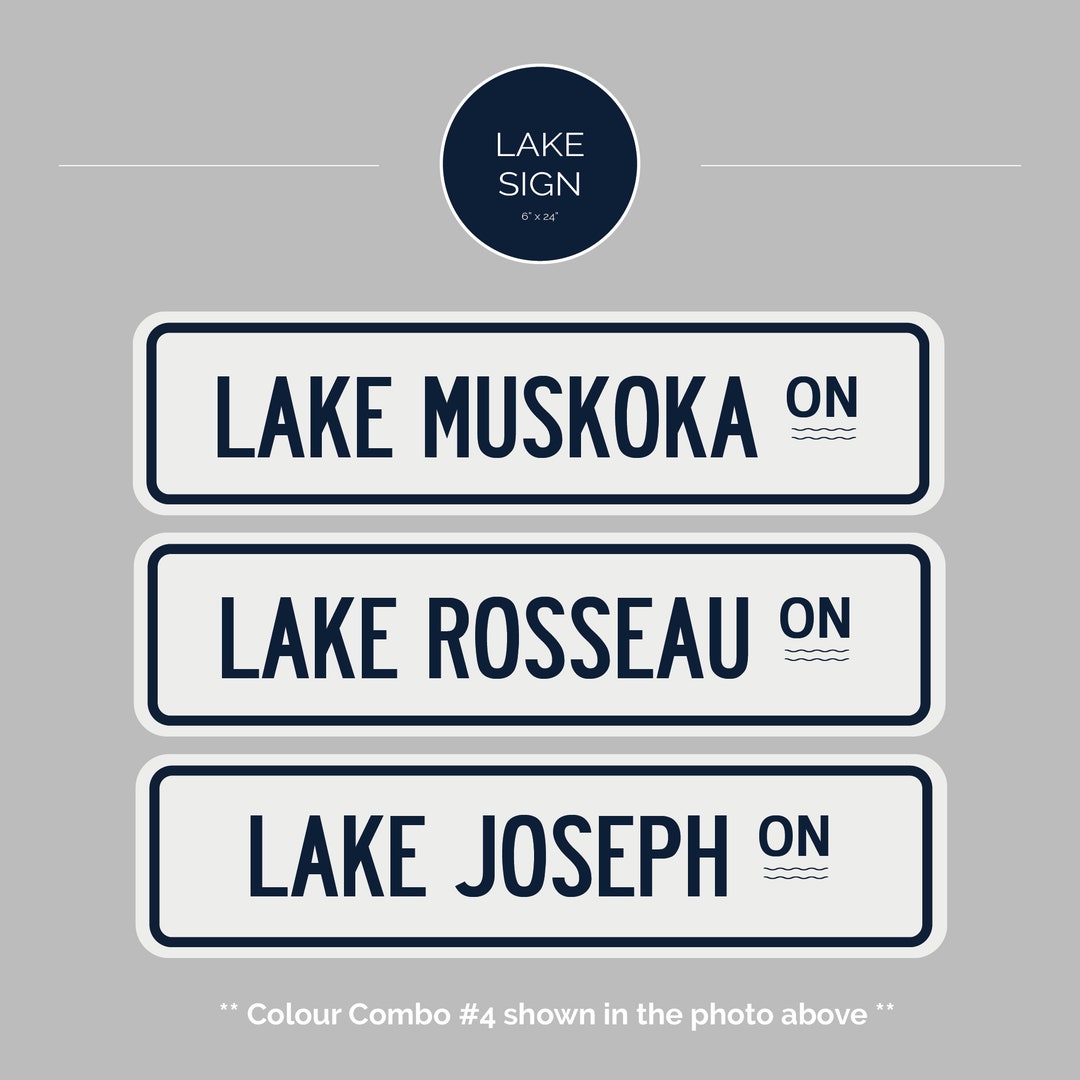 Custom Lake Name Metal Sign Quality Handmade Lakehouse Decor - Etsy