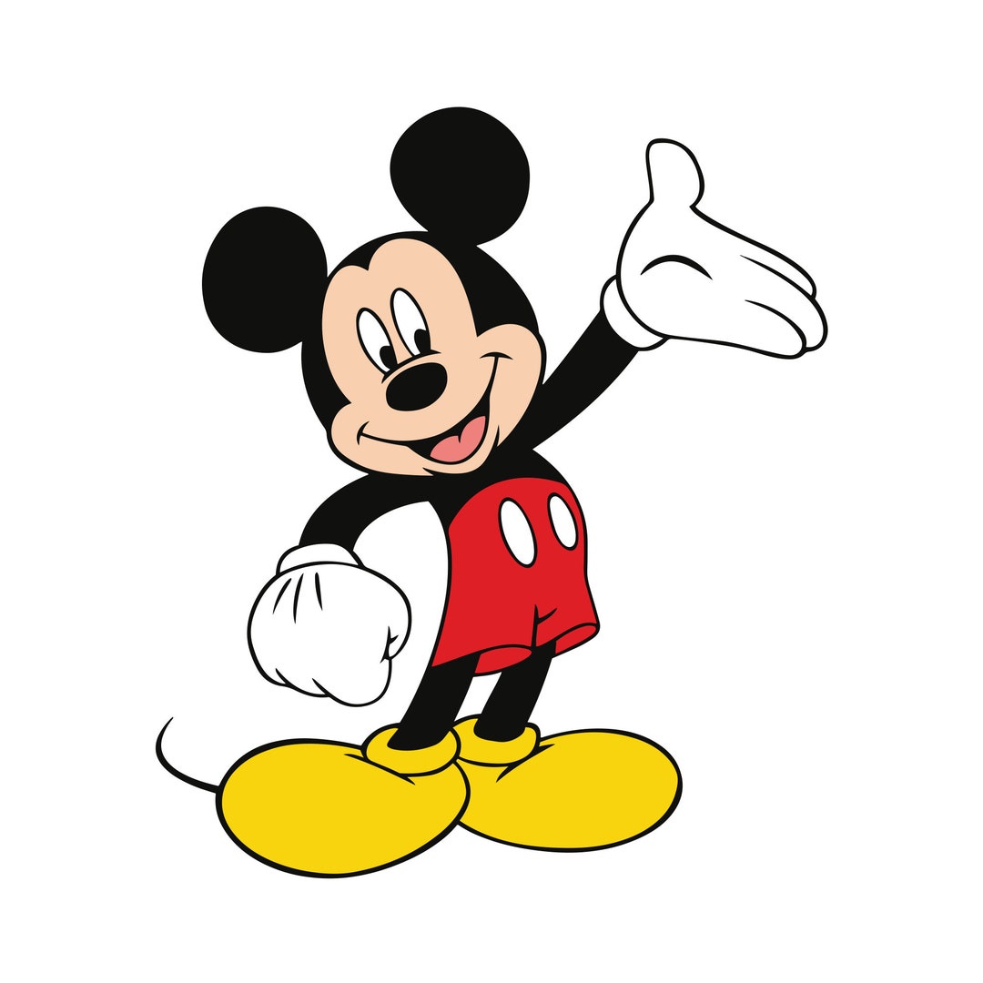 Mickey Standing, 2024 Silhouettes Digital Download, SVG, PNG, Cricut ...