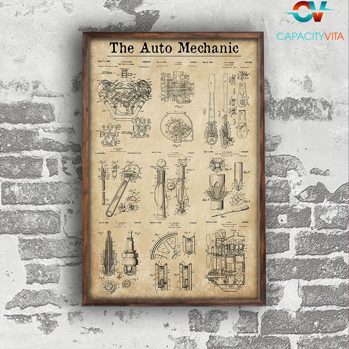 Mechanic Poster The Auto Fixing Machine Poster Wall Art Home | Etsy