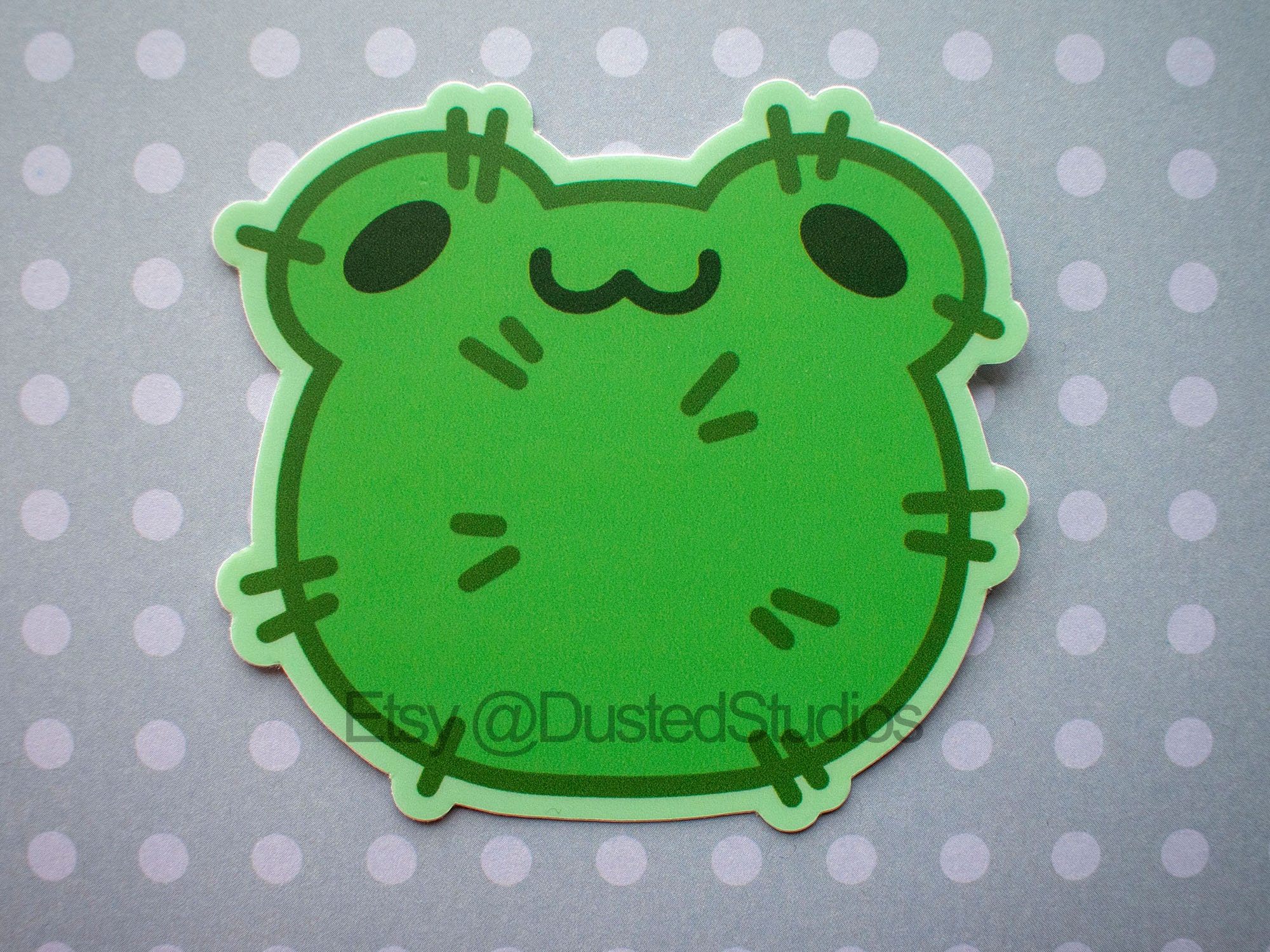 Mossball Frog Waterproof Vinyl Sticker - Etsy