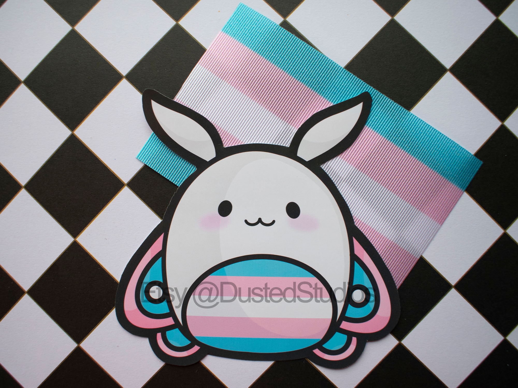 Transgender Pride Moth Gloss Sticker - Etsy Australia