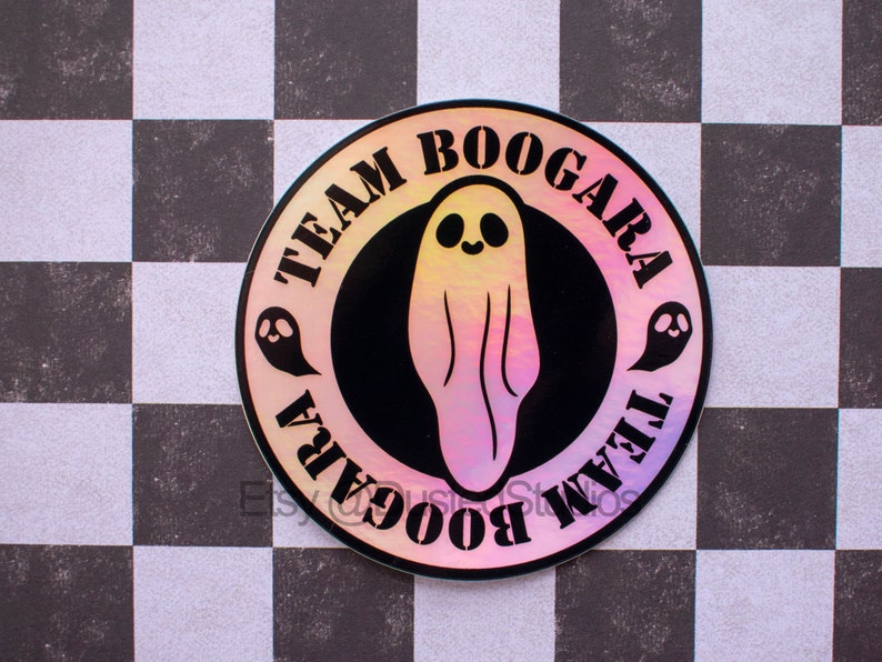 Team Boogara & Team Shaniac Ghoul Boys Waterproof Vinyl Holographic ...