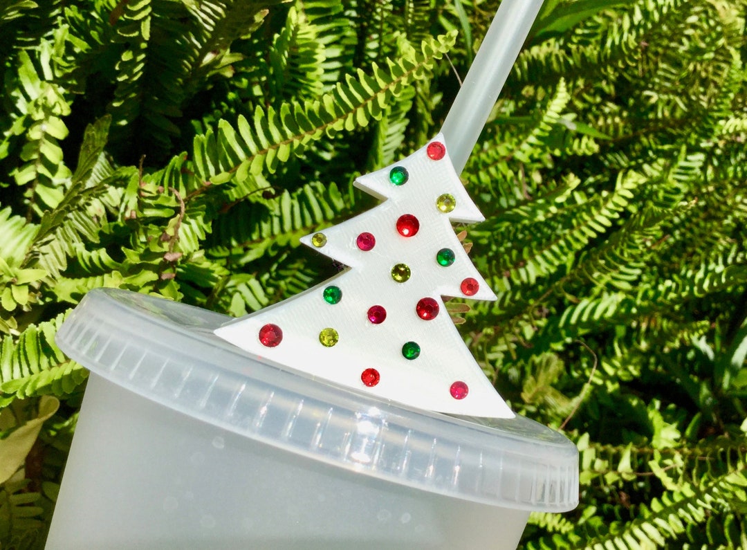 Christmas Tree Straw Topper Straw Buddy Straw Charm Straw - Etsy