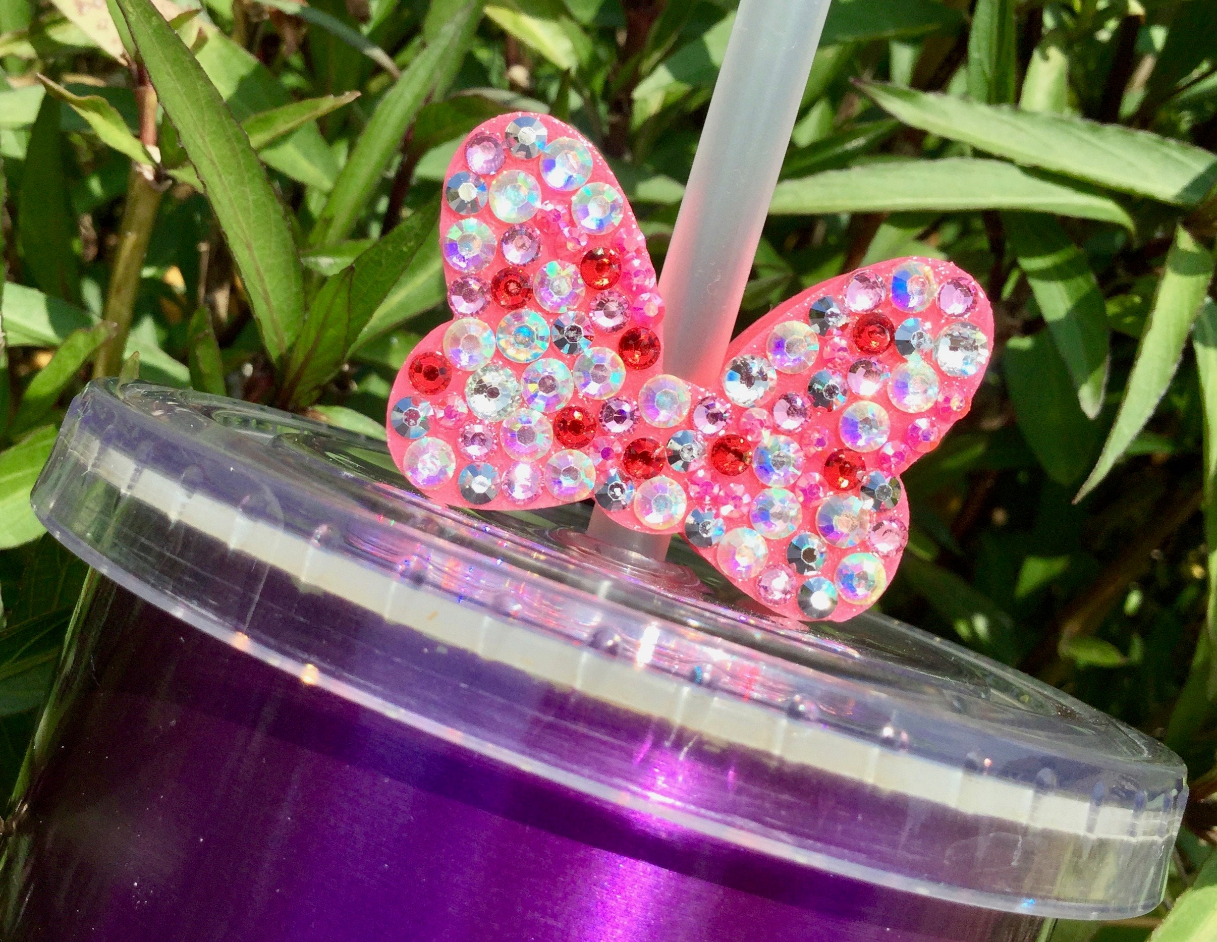 Straw Topper Teal Bow Straw Buddy Straw Charm Straw Decoration - Etsy