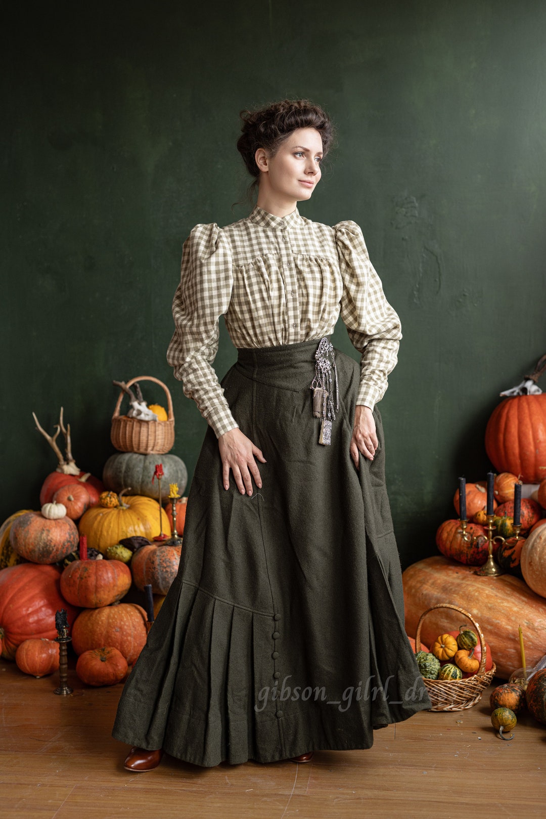 Blouse Elizabeth in Edwardiaanse Victoriaanse - Etsy Nederland