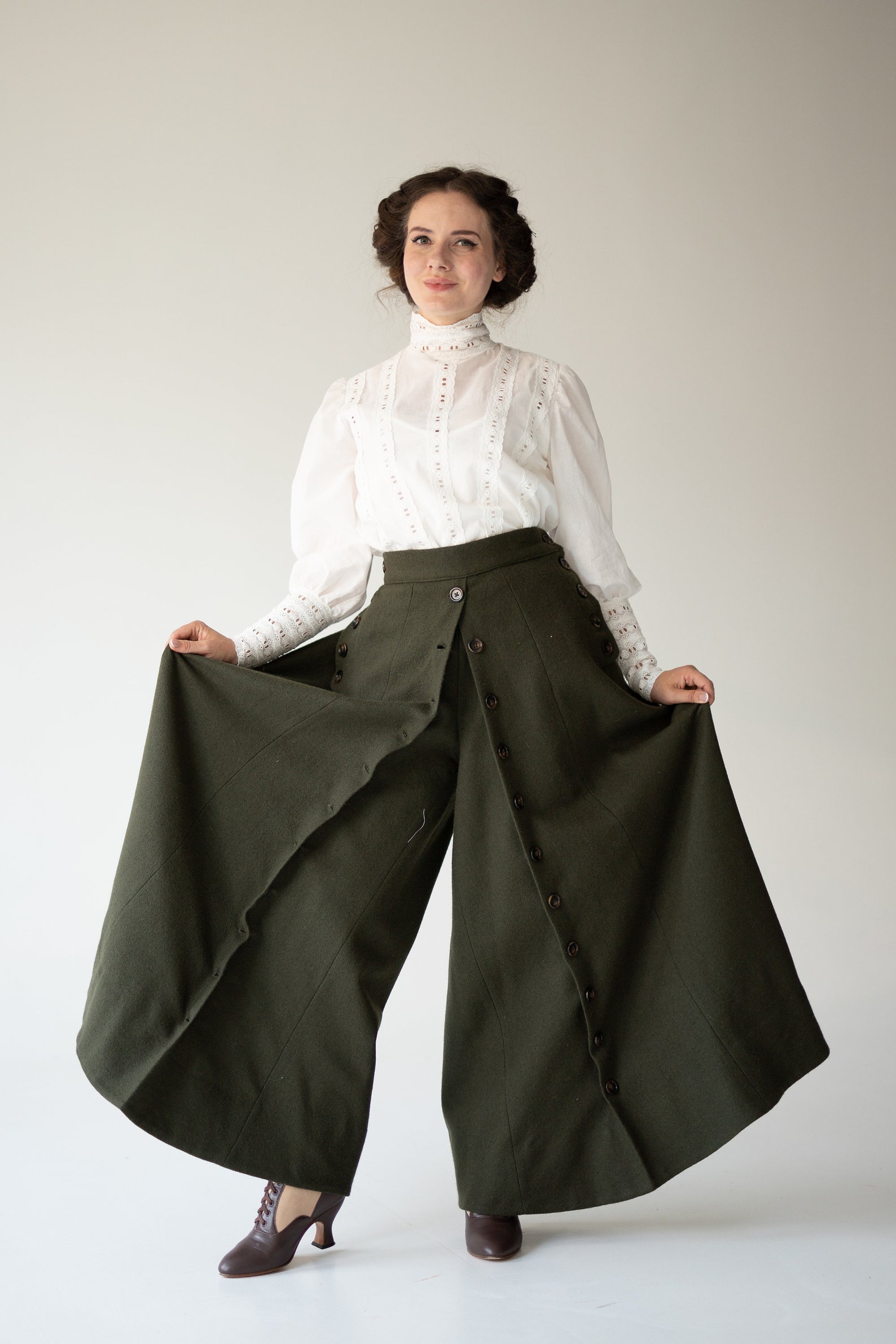 Skirt-trousers kate in Edwardian Style Vintage - Etsy