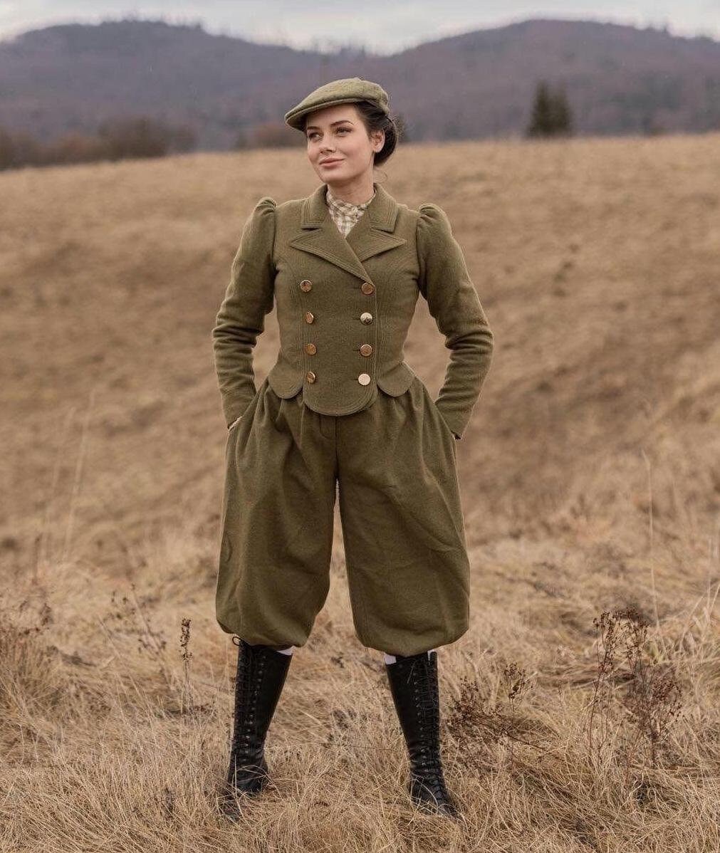 Sport Set in Edwardian Style Jacket "raymonde" and Bloomers - Etsy