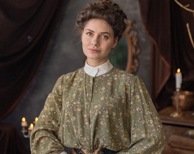 Blouse "alice" in Edwardian Victorian Style - Etsy Canada