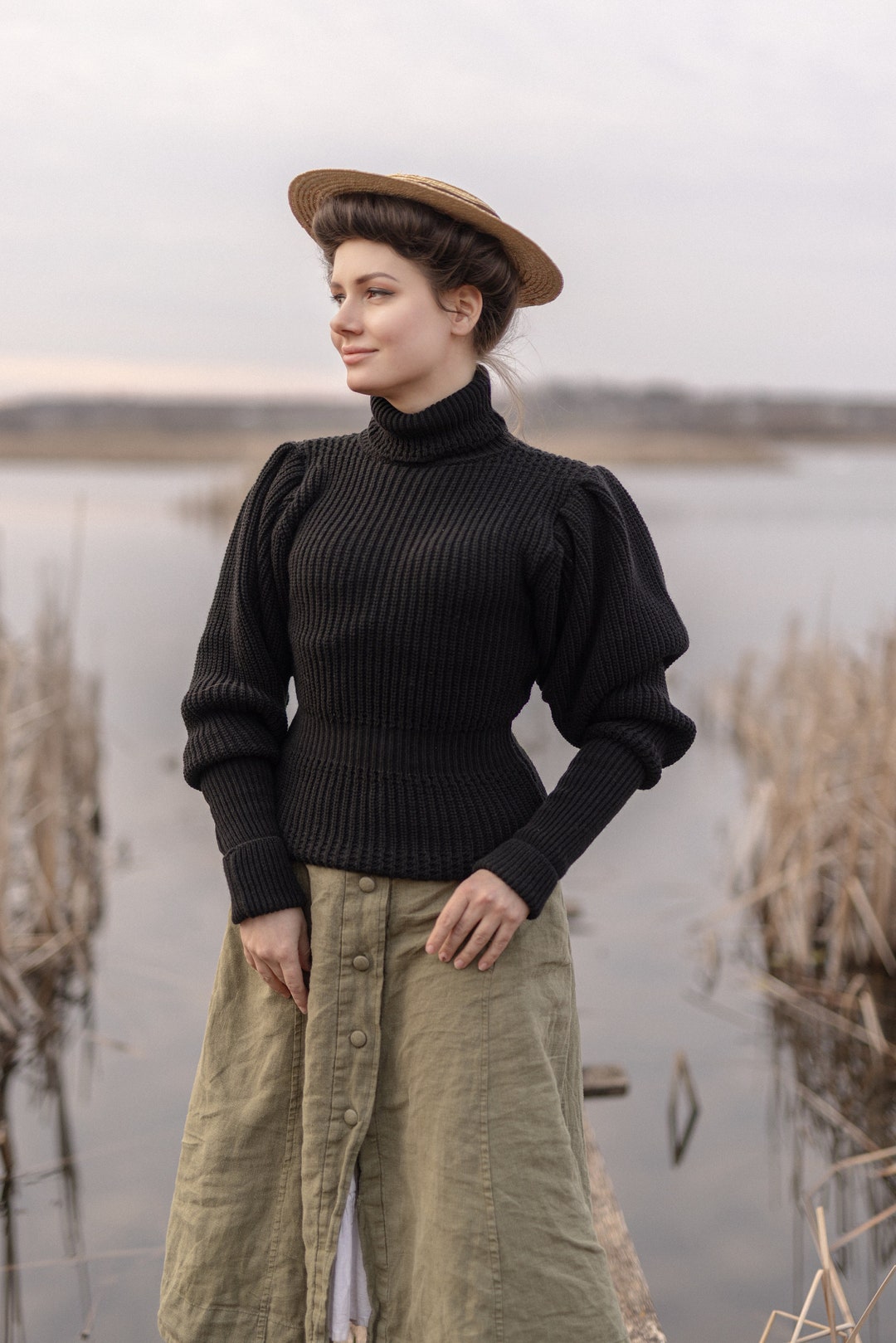 Sweater in Edwardian Victorian Style for Cycling Bicycle 1897 Leg of ...
