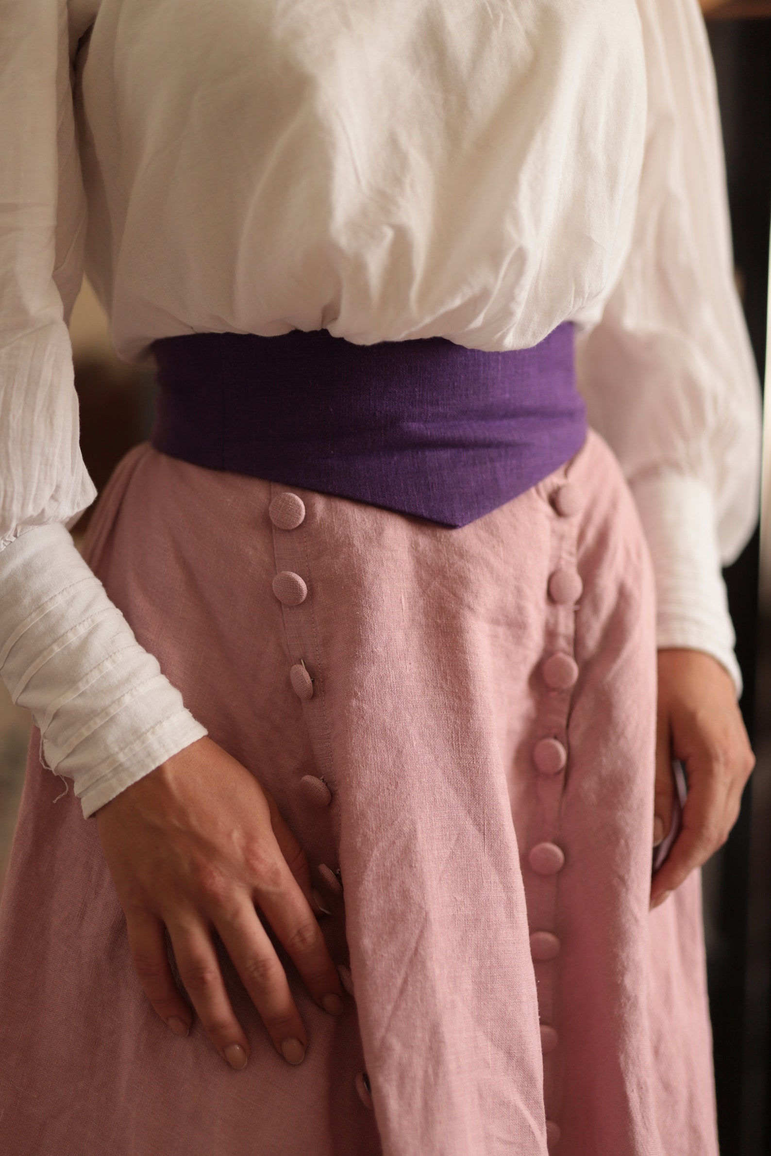 Fabric Belt in Victorian Edwardian Style - Etsy