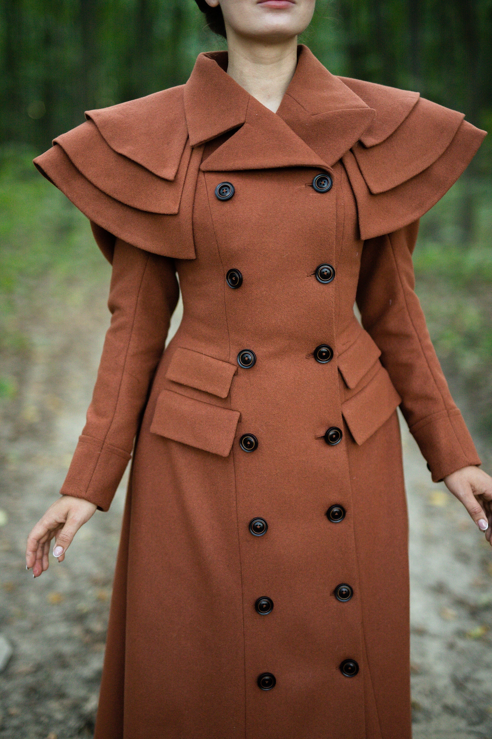 Coat solomiya in Edwardian Style Vintage Style - Etsy