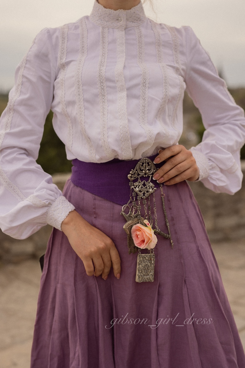 Blouse "alice" in Edwardian Victorian Style - Etsy Canada