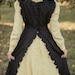 Pinafore "rosa" Victorian Apron, Linen Edwardian Pinafore - Etsy