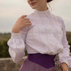 Blouse "alice" in Edwardian Victorian Style - Etsy