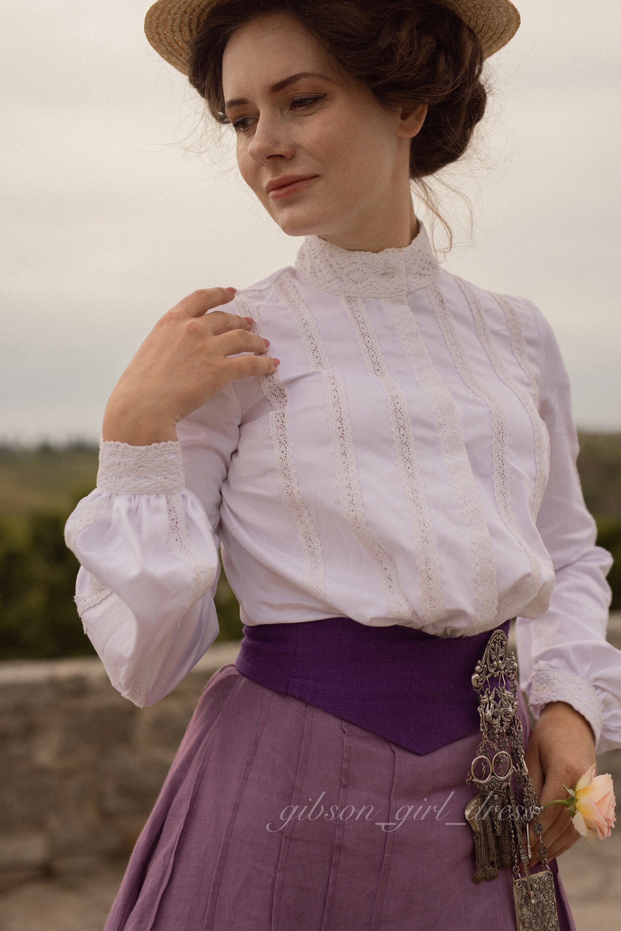 Blouse "alice" in Edwardian Victorian Style - Etsy Canada