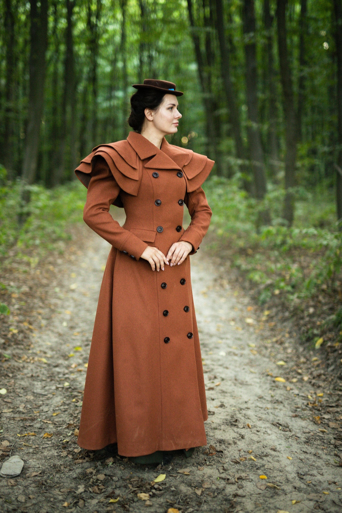 Coat solomiya in Edwardian Style Vintage Style - Etsy