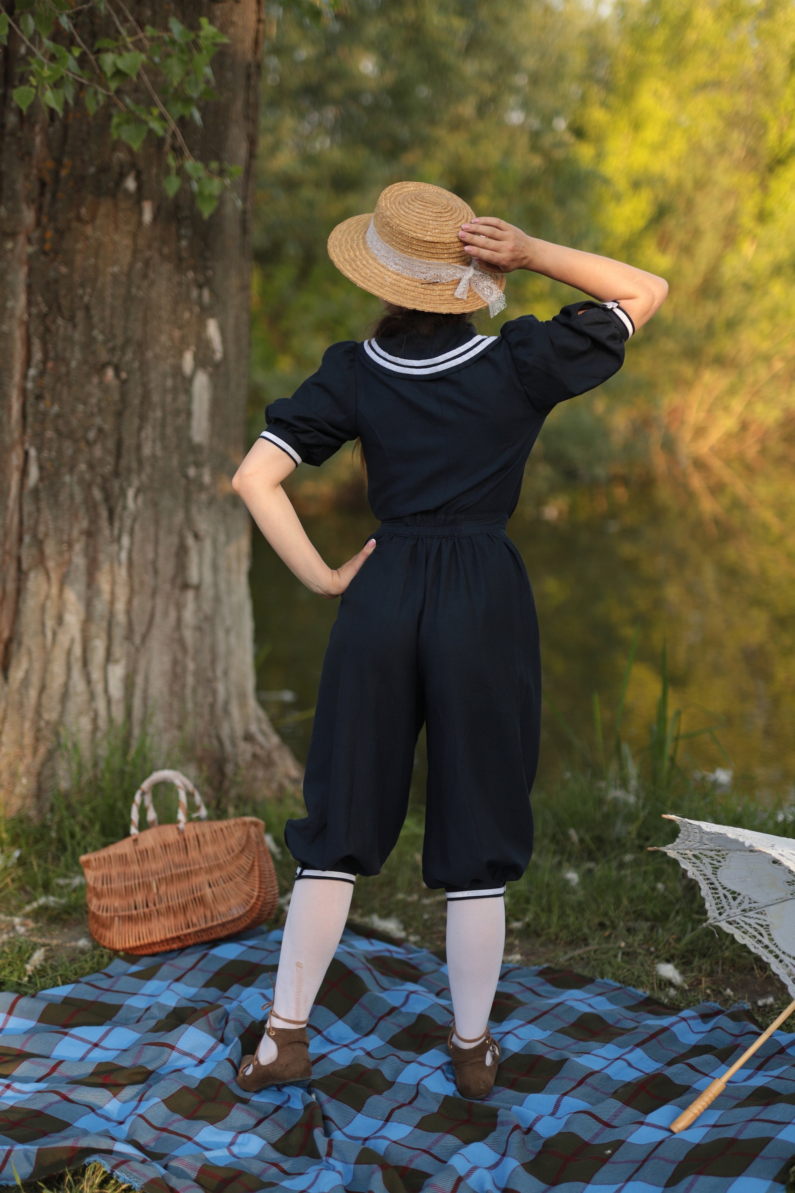 Bathing Suit "amelia" in Edwardian Viktorian Style - Etsy