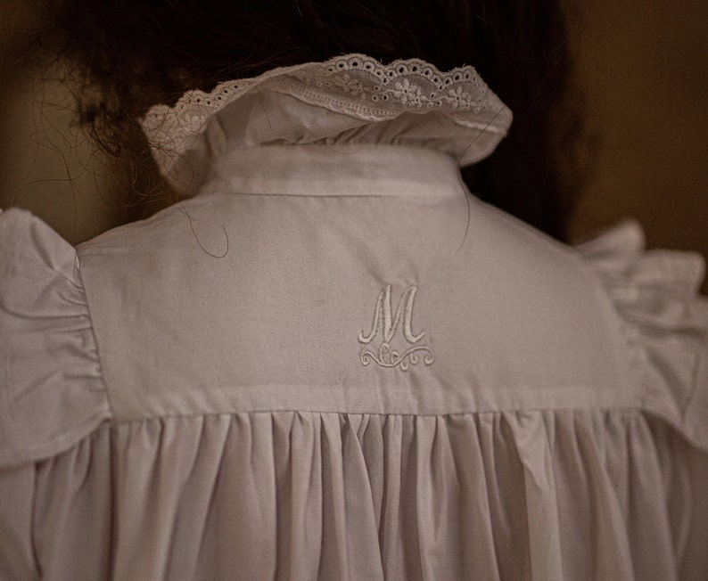 Nightgown "victoria" Edwardian Victorian Long Cotton Women Night Gown ...