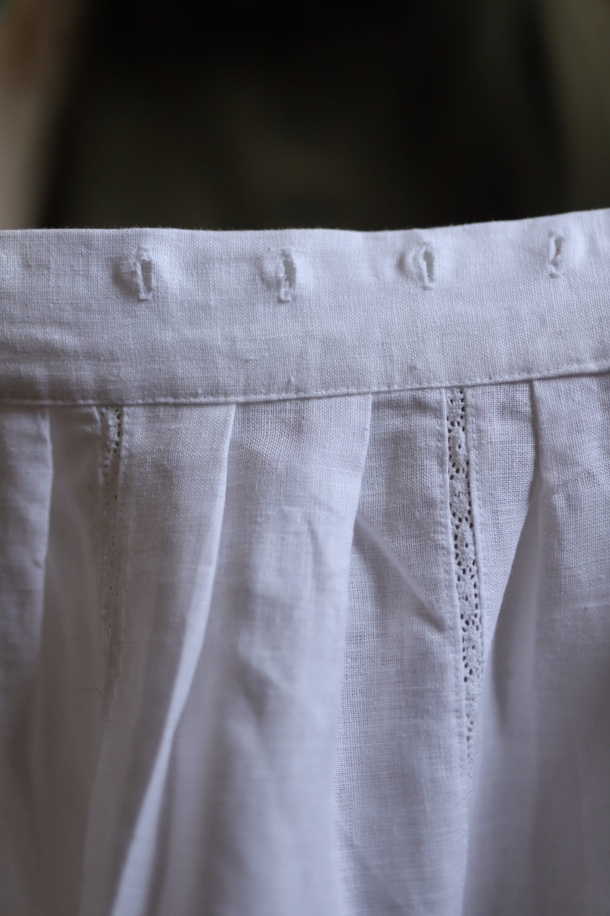 Pinafore edith Victorian Apron Linen Edwardian Pinafore - Etsy