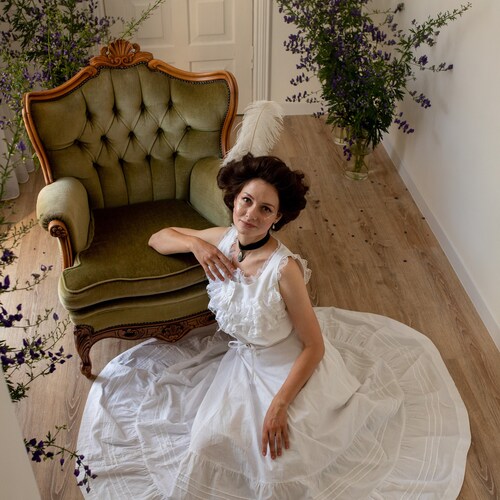 1900s Lingerie Set White Batiste Camisole and Drawers - Etsy