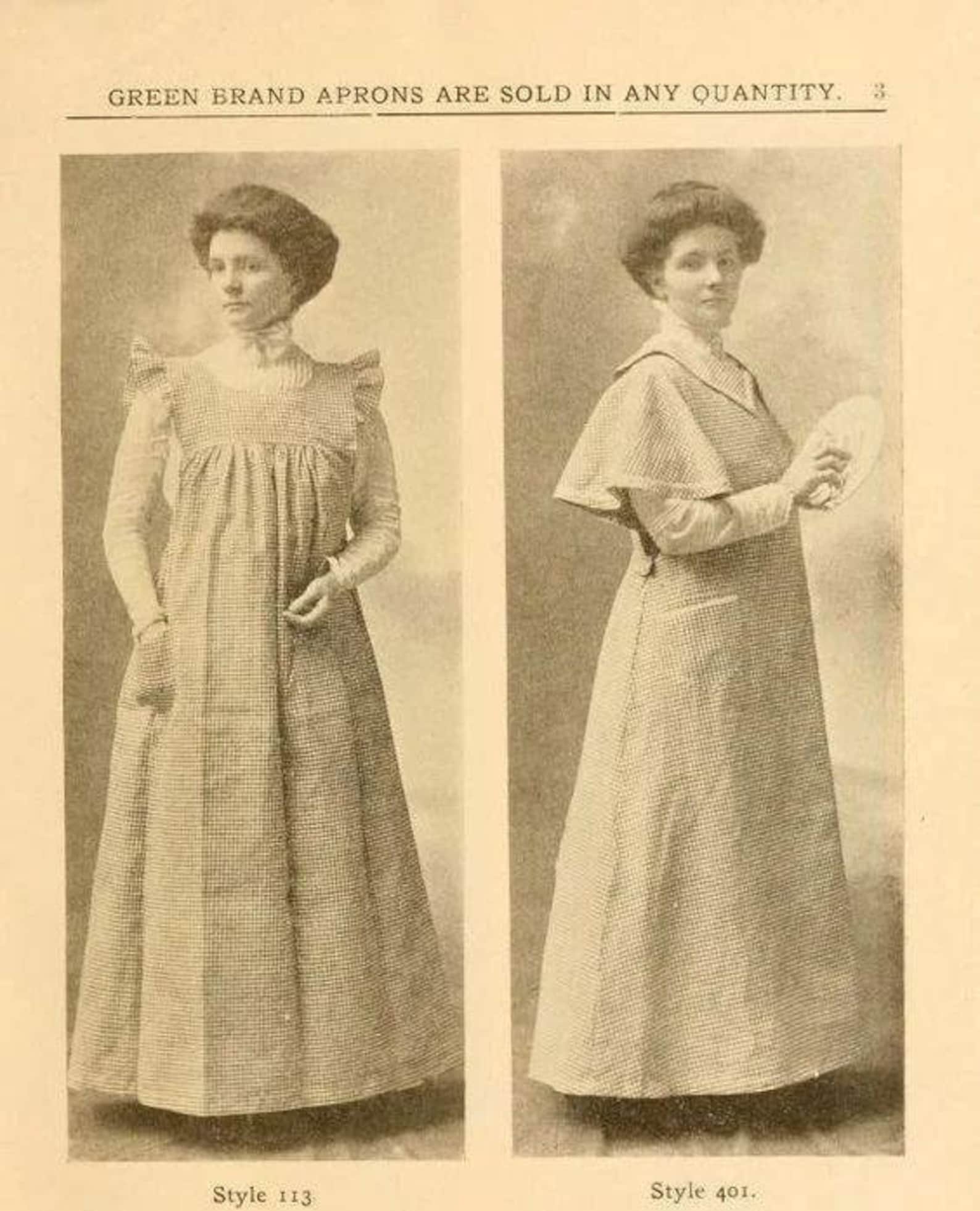 Pinafore sofia Victorian Apron Linen Edwardian - Etsy