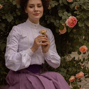 Blouse "alice" in Edwardian Victorian Style - Etsy