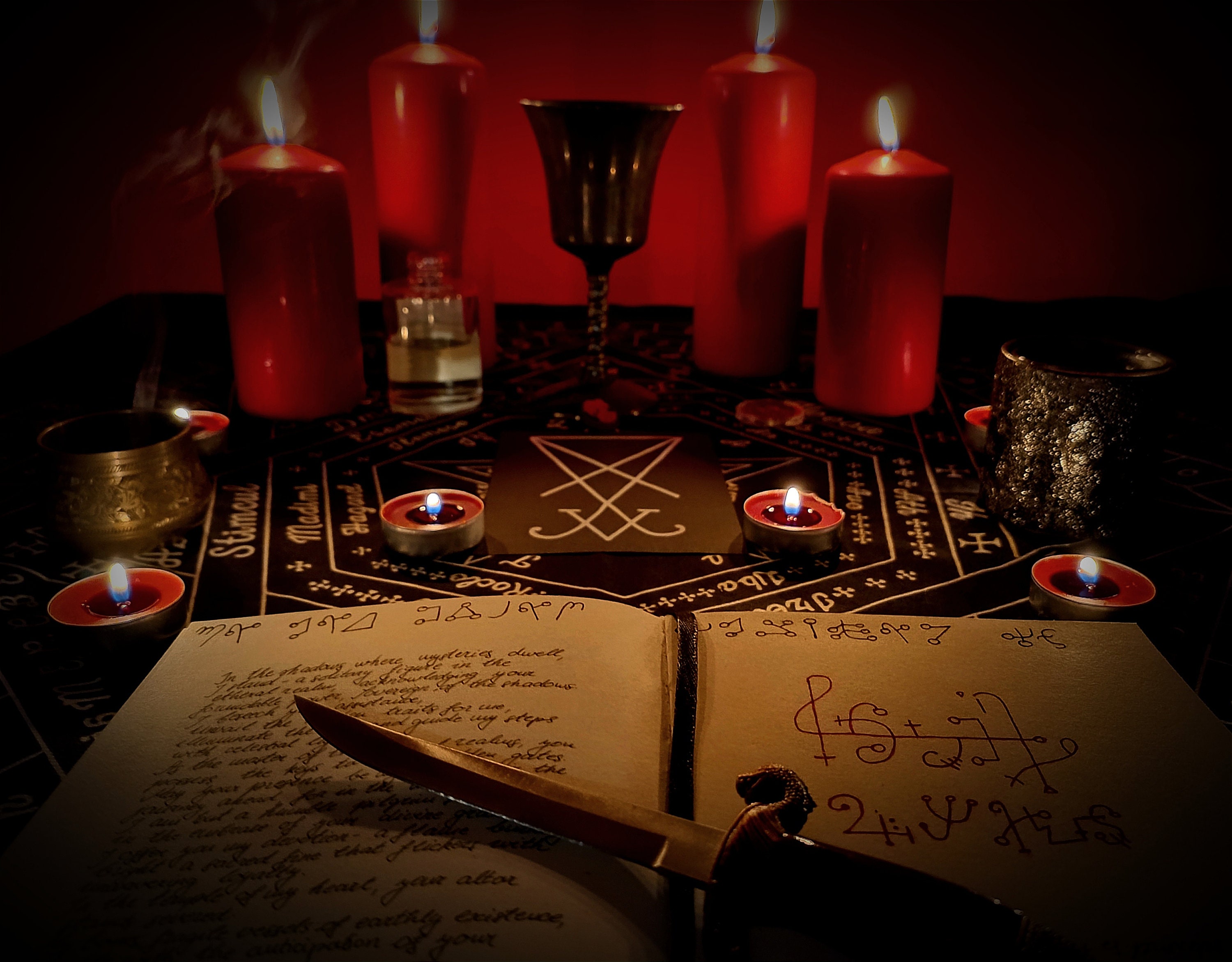 Lucifer Wish Altar: Manifest Your Desires With Lightbringer - Etsy