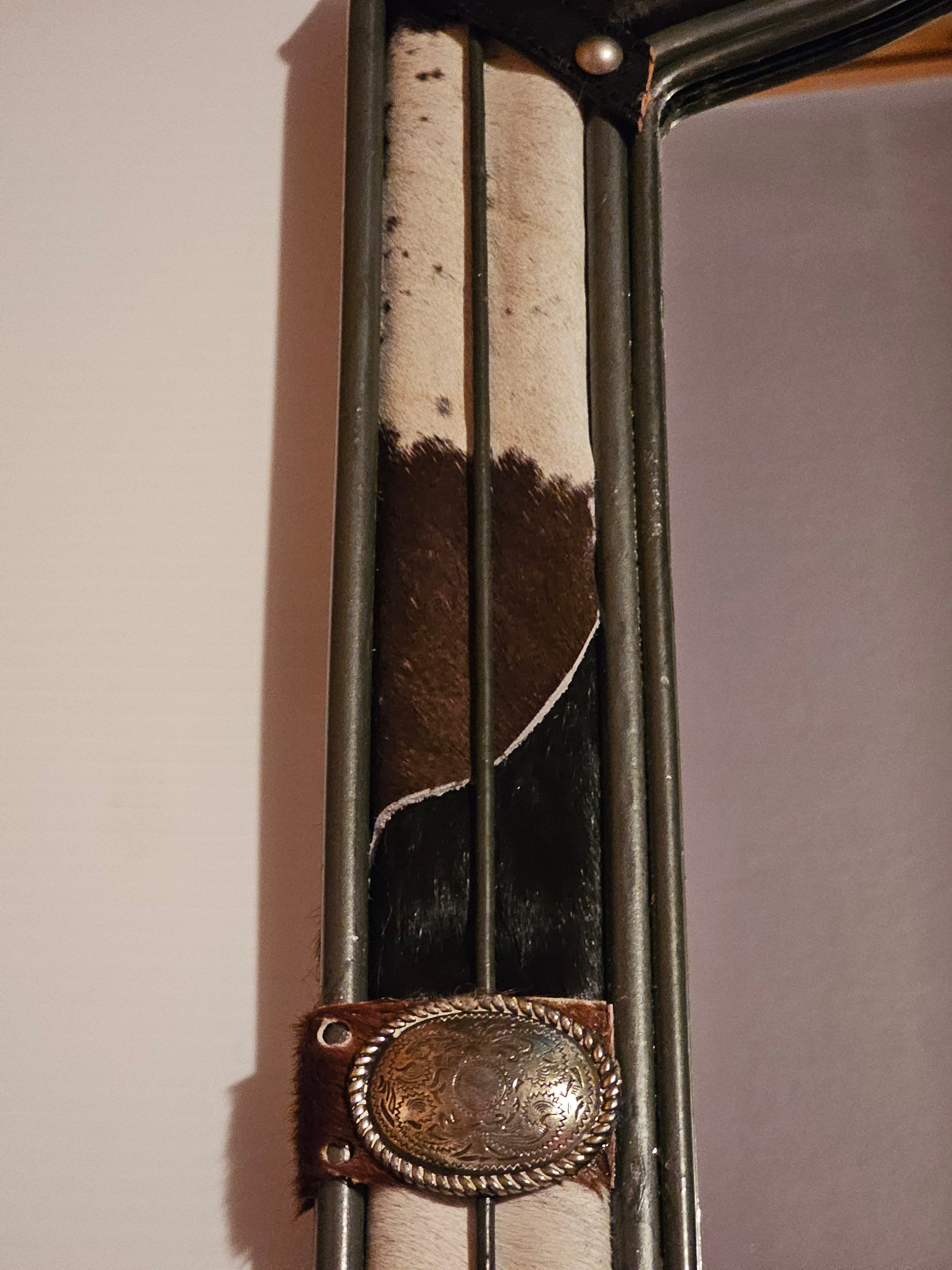 Western Cowhide Mirror - Etsy