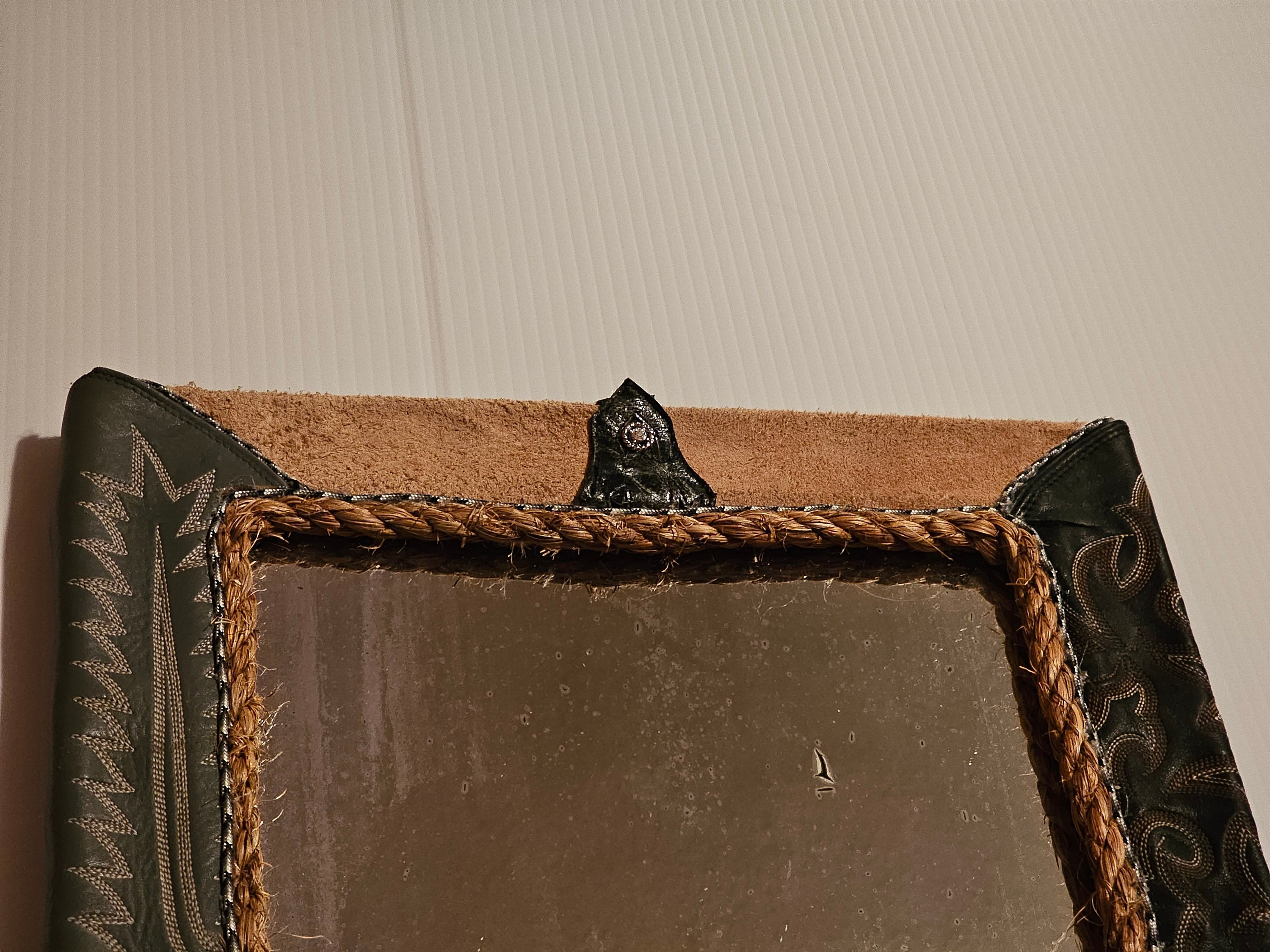 Classy Western Mirror Made From Cow Boy Boots - Etsy