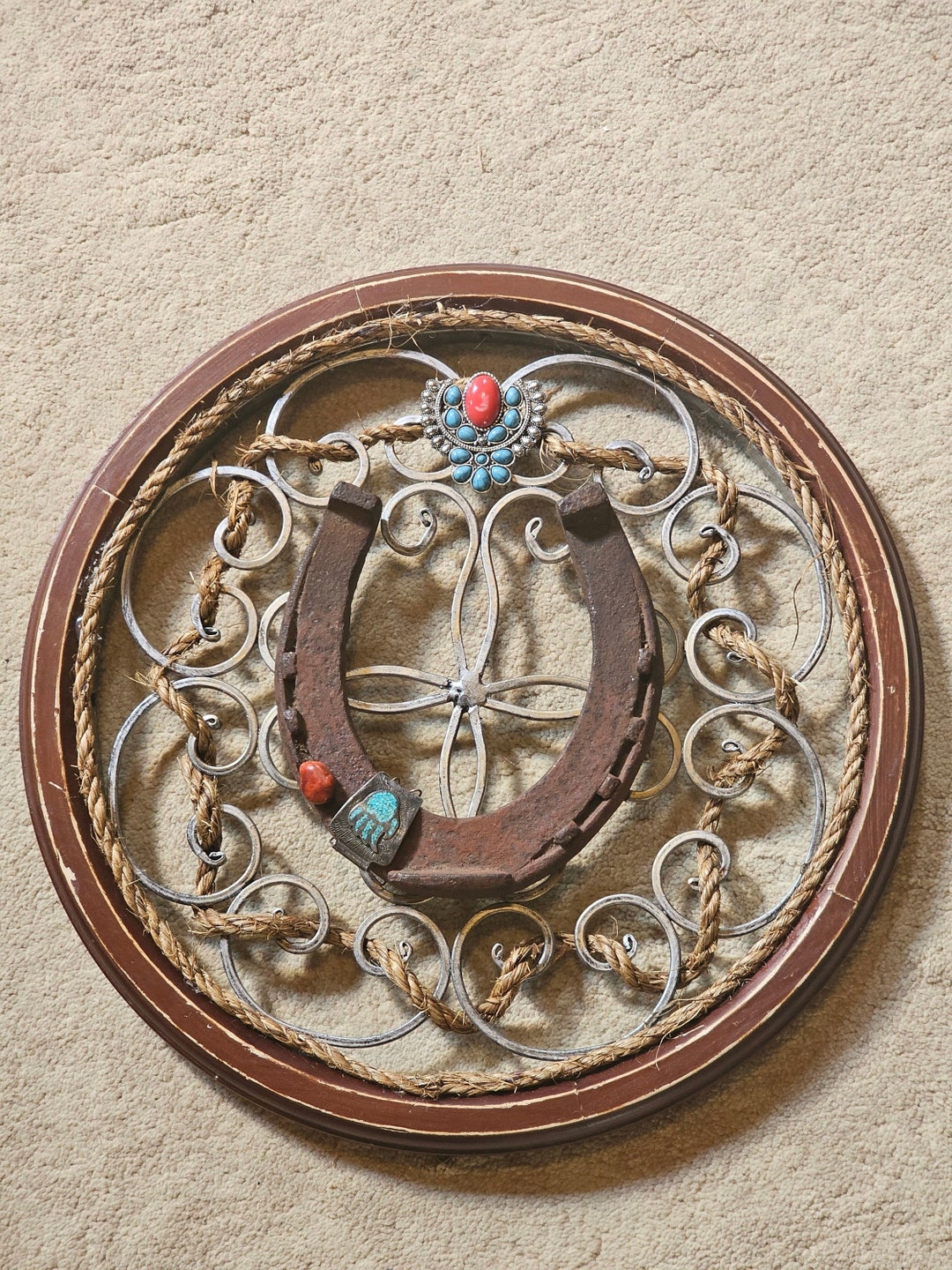Western Horseshoe Wall Hanging - Etsy