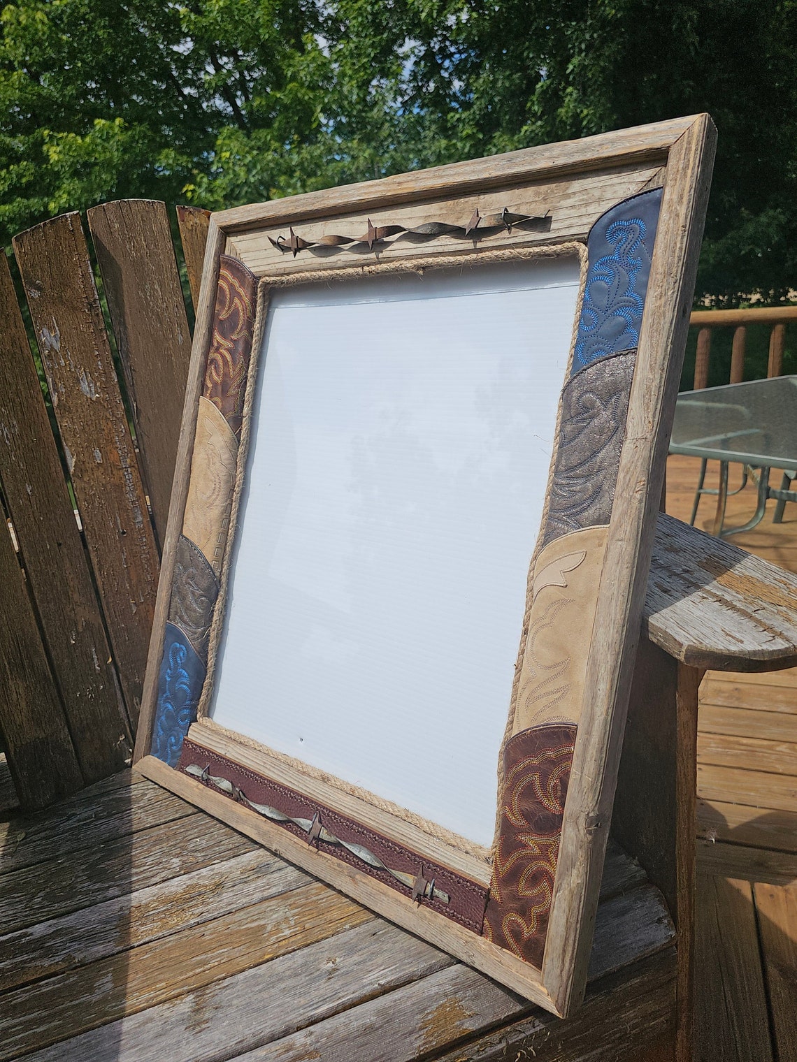 Barnwood Boot Picture Frame - Etsy