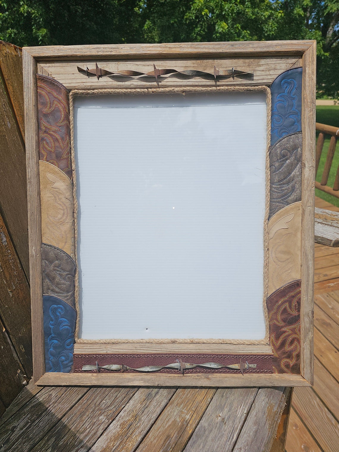 Barnwood Boot Picture Frame - Etsy