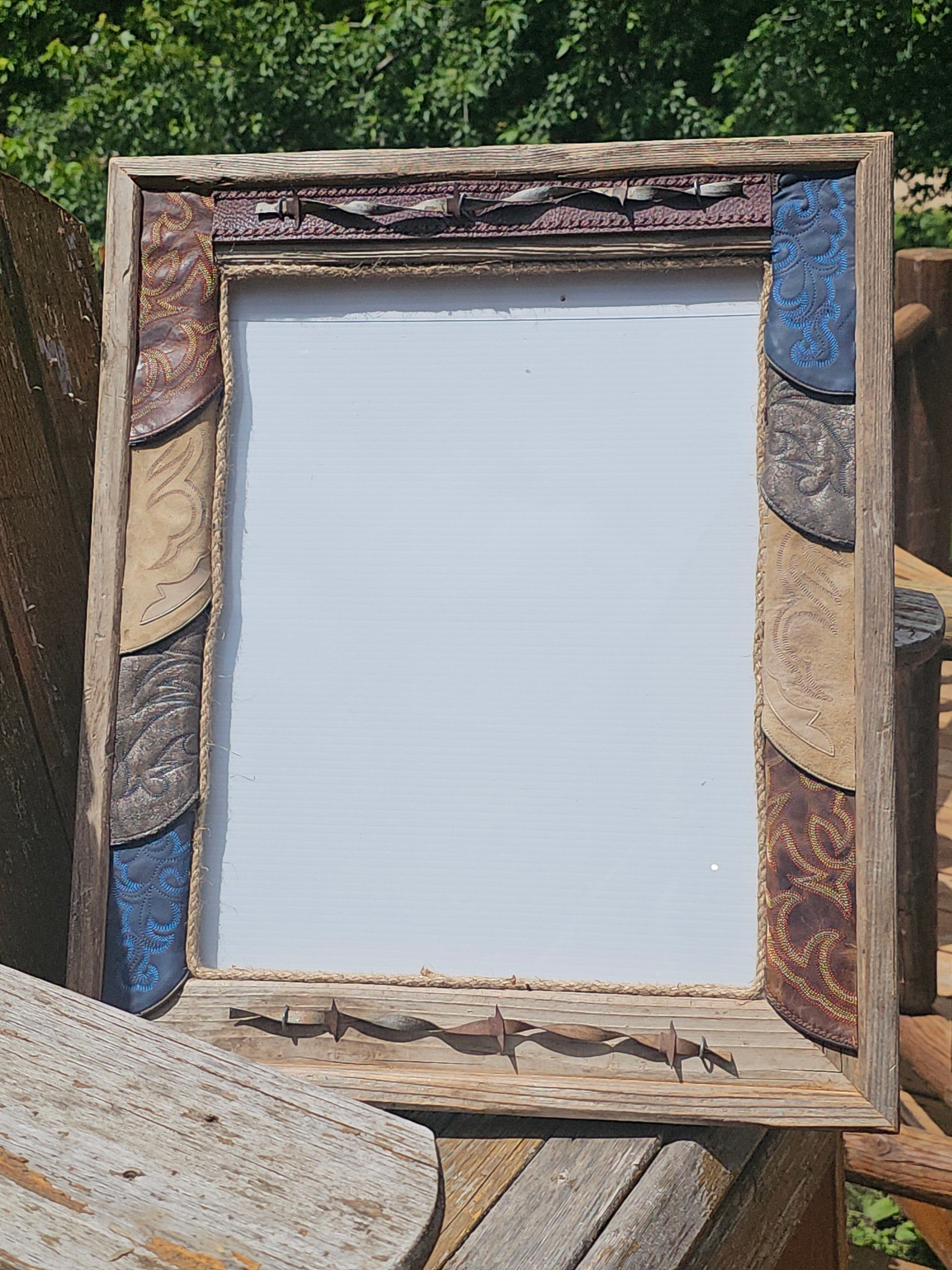 Barnwood Boot Picture Frame - Etsy