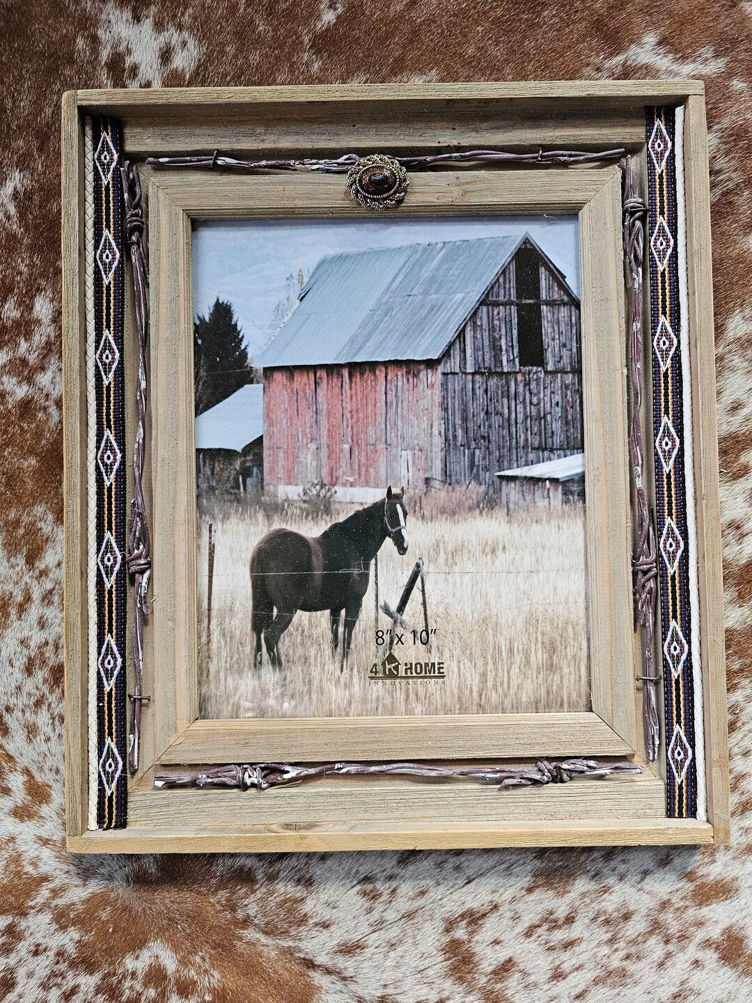 Western Barbed Wire Frame - Etsy