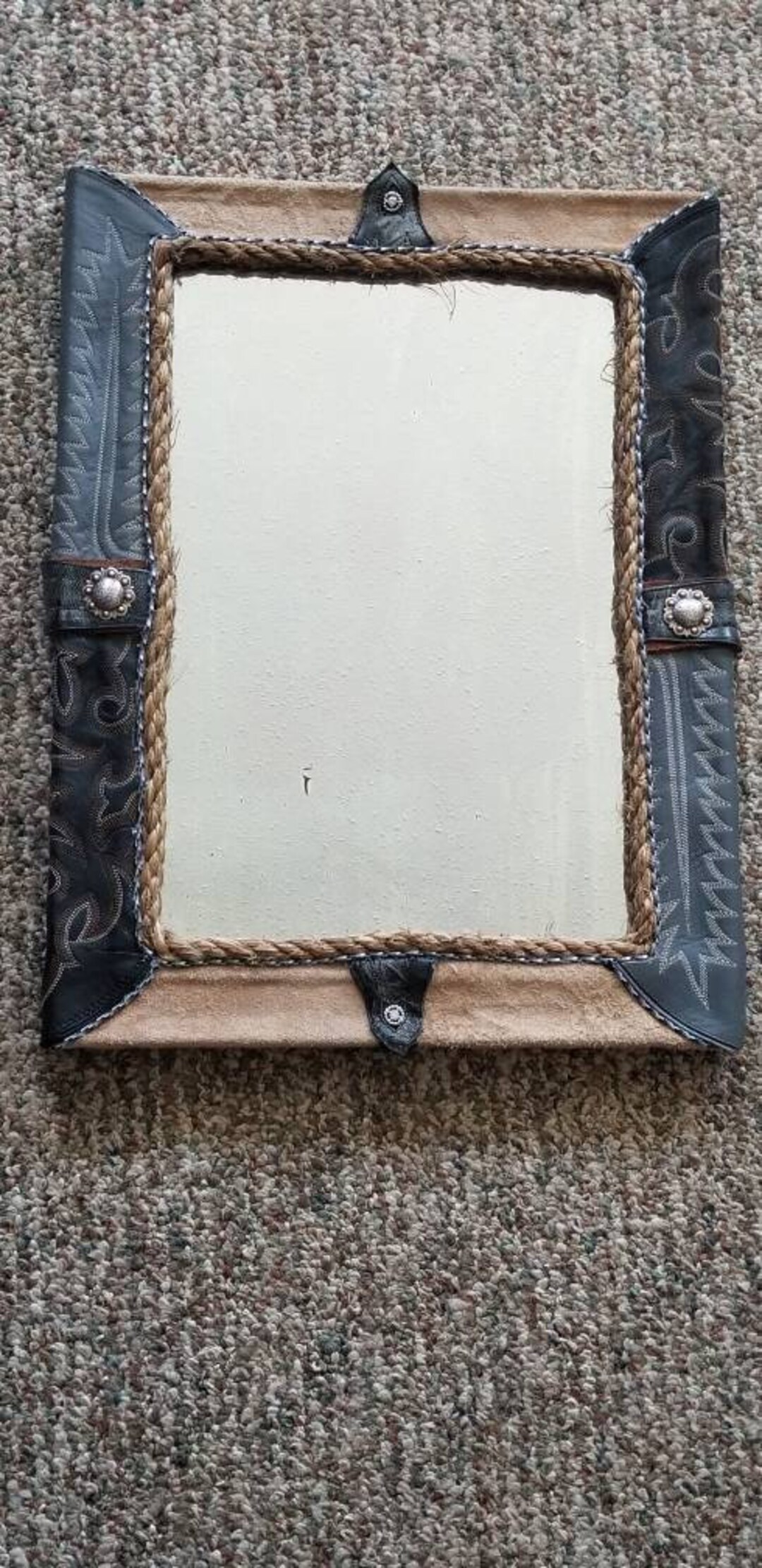 Classy Western Mirror Made From Cow Boy Boots - Etsy