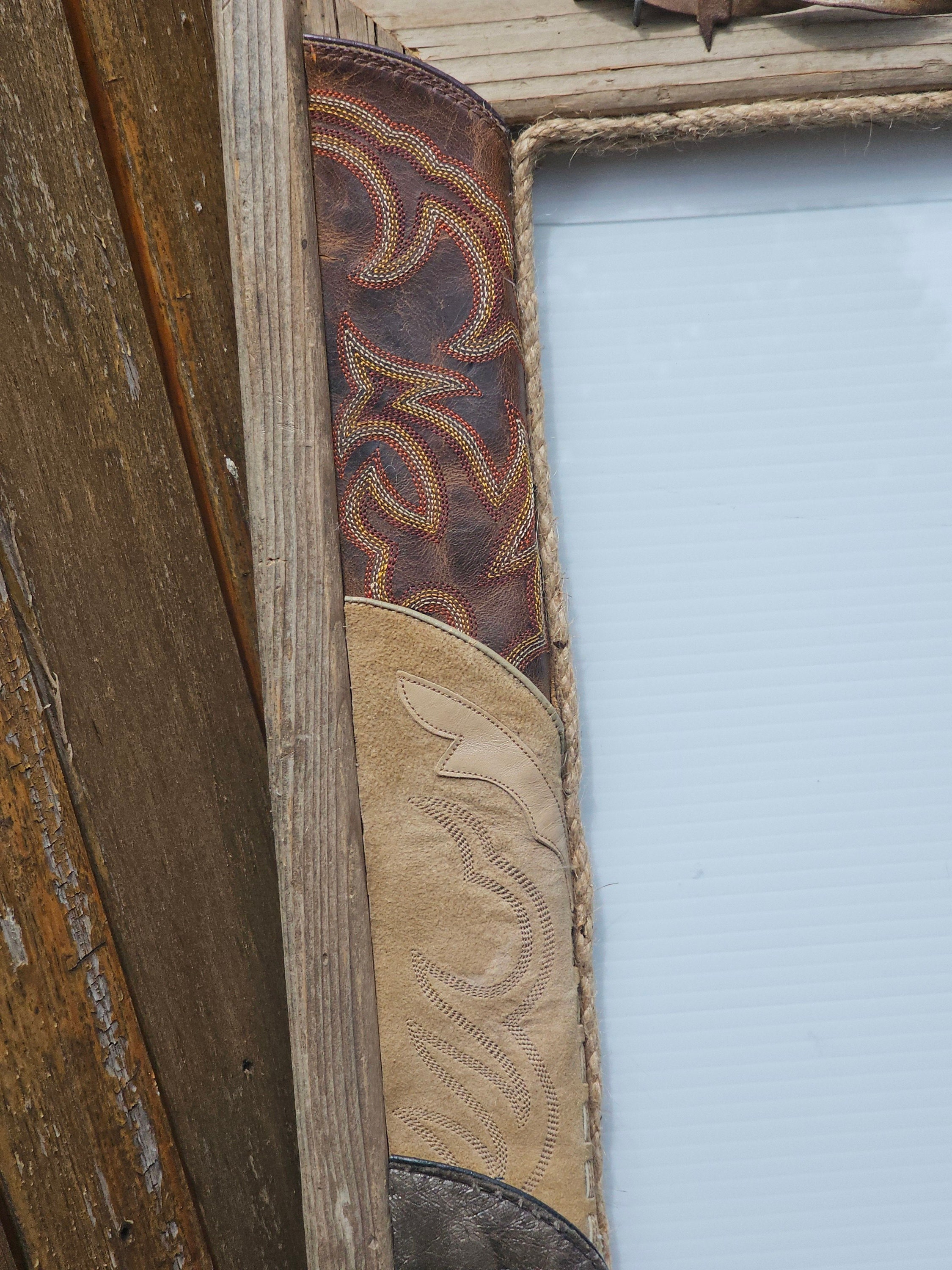 Barnwood Boot Picture Frame - Etsy