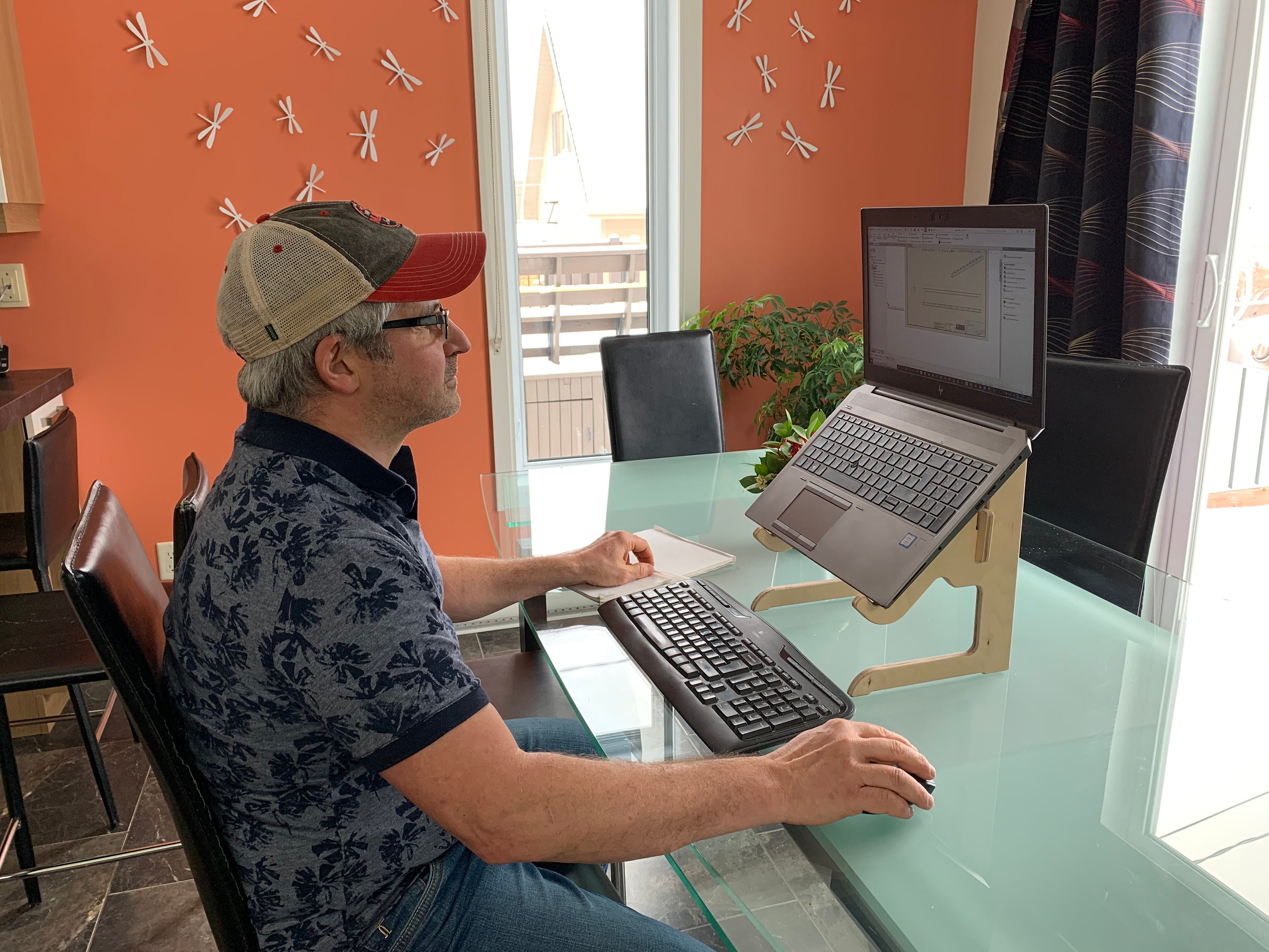 HIGH Wooden Laptop Stand for Desk, Removable Stand, Stand With Storage ...