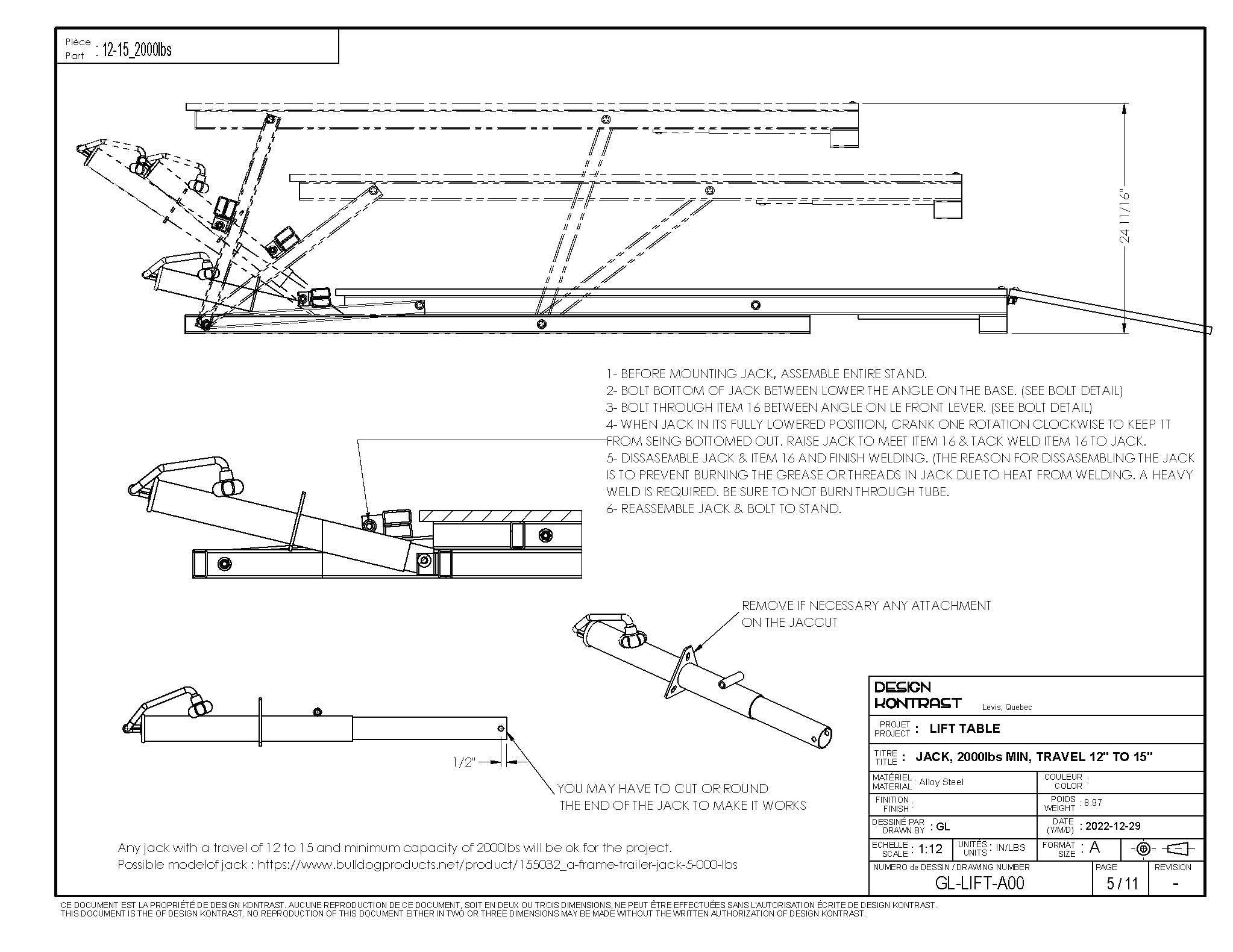 Plan for Table Lift digital Format Only - Etsy