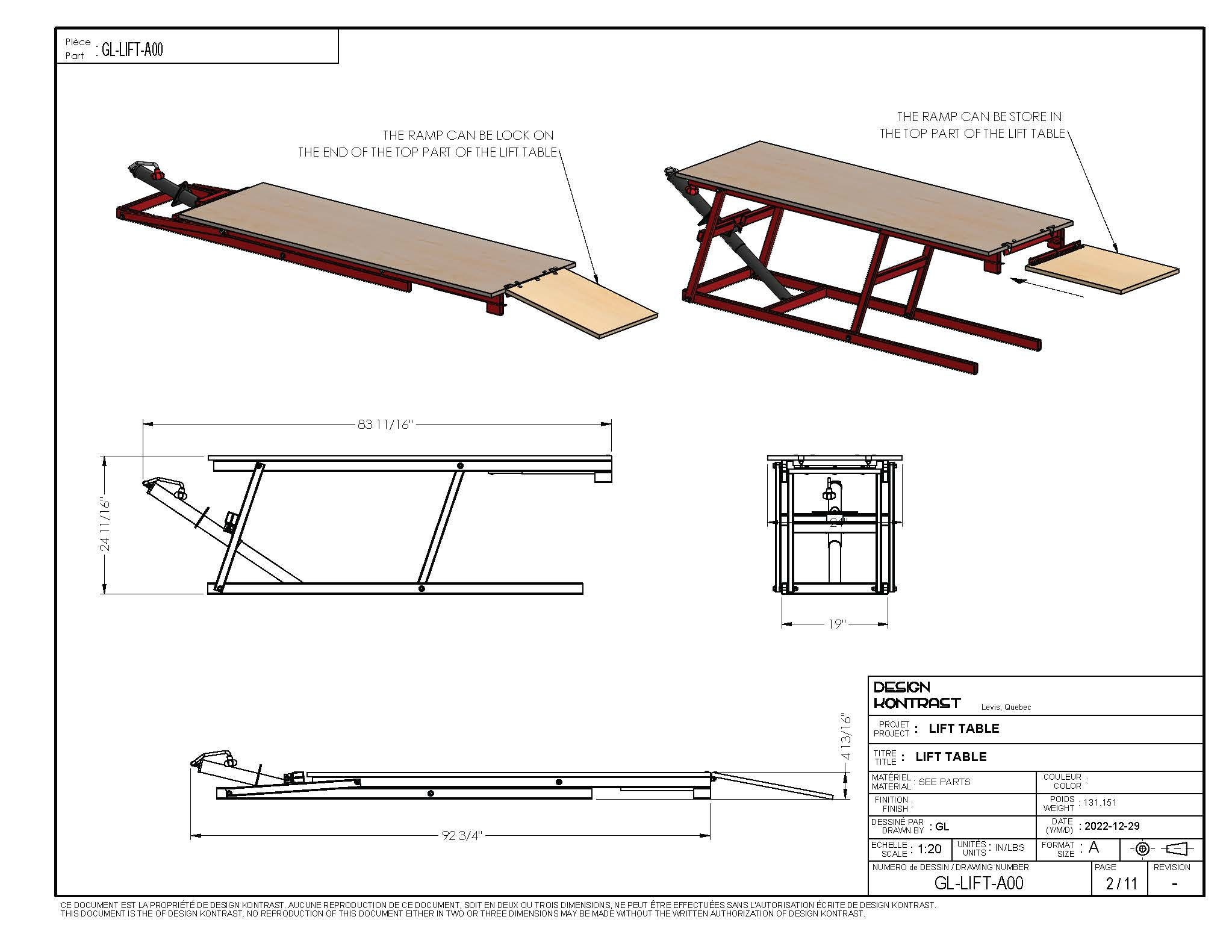 Plan for Table Lift digital Format Only - Etsy