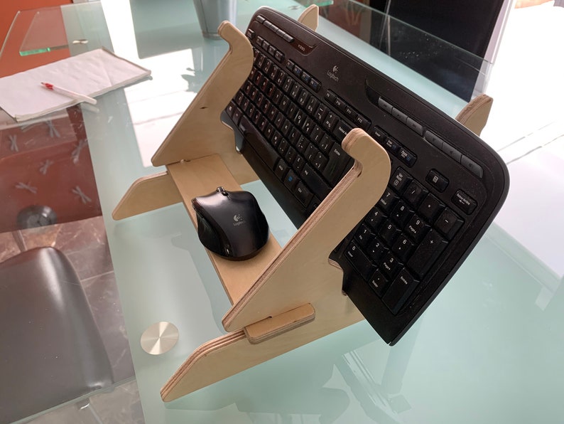 HIGH Wooden Laptop Stand for Desk, Removable Stand, Stand With Storage ...