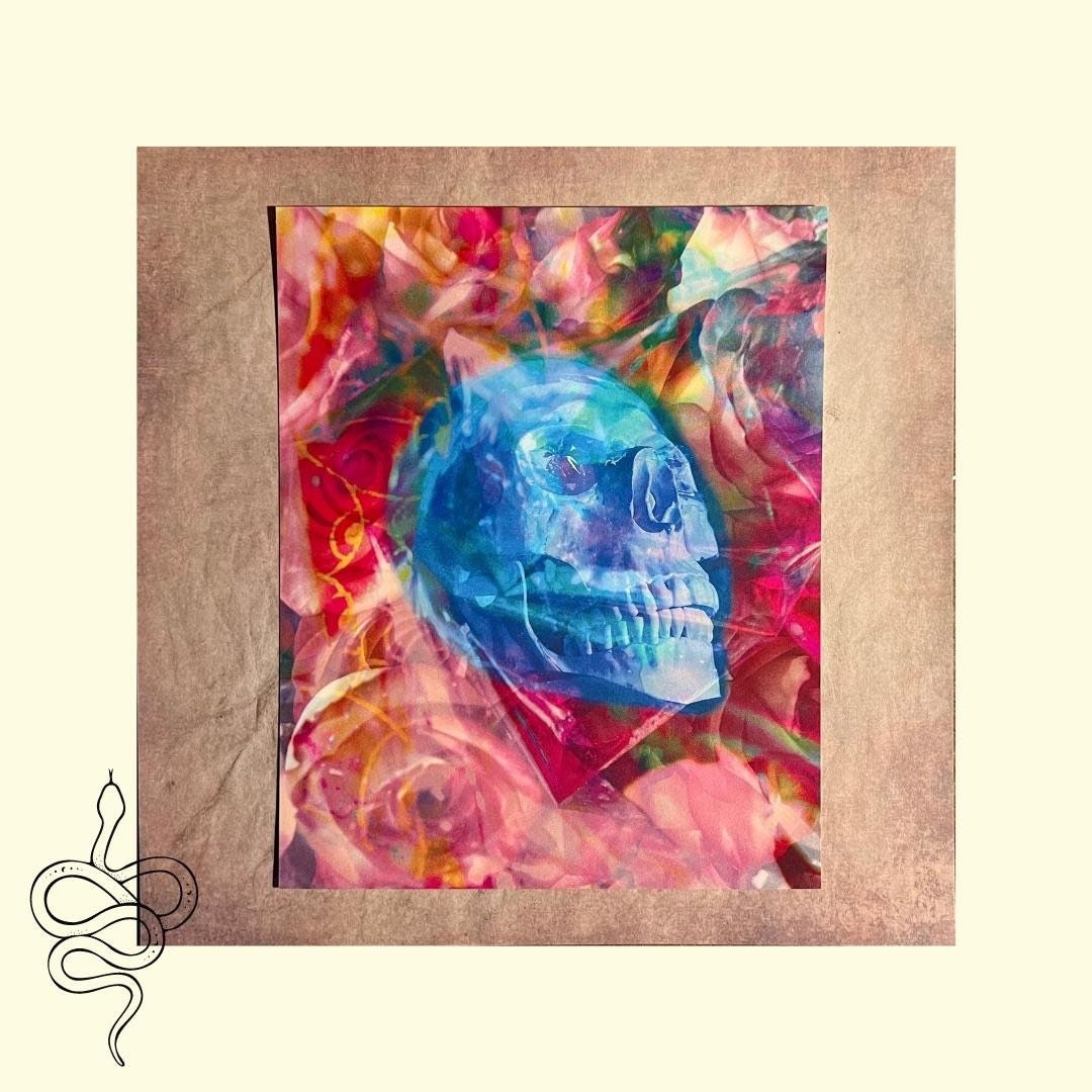 Skull Photo Collage 8”x10”art Print Home Decor Wall Decor Hanging Wall ...