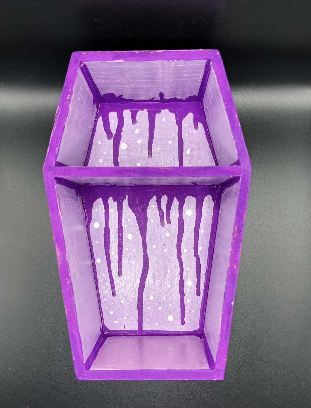 Coffin Home Decor Wall Decor Purple Coffin Shelf Coffin Wall Art Gothic ...