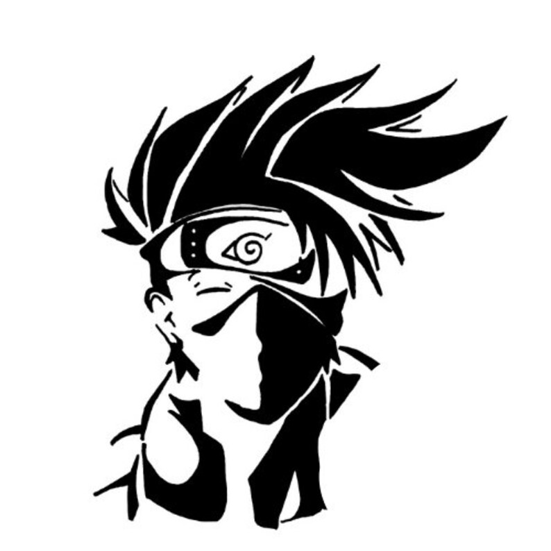 Kakashi Smile Decal Kakashi Decal Indoor/Outdoor Decal | Etsy